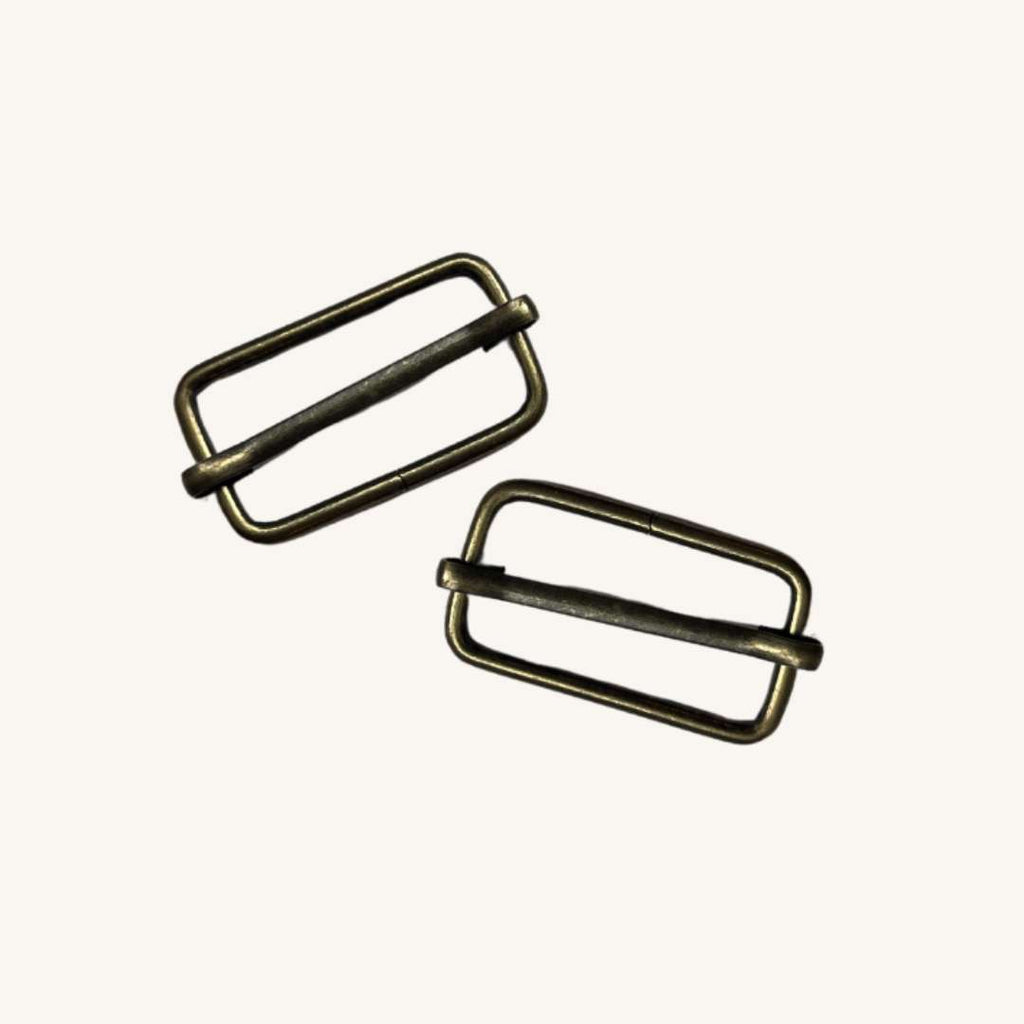 Adjustable Bag Sliders (32 mm) - Antique Brass - Set of 2 – Fabric Romance