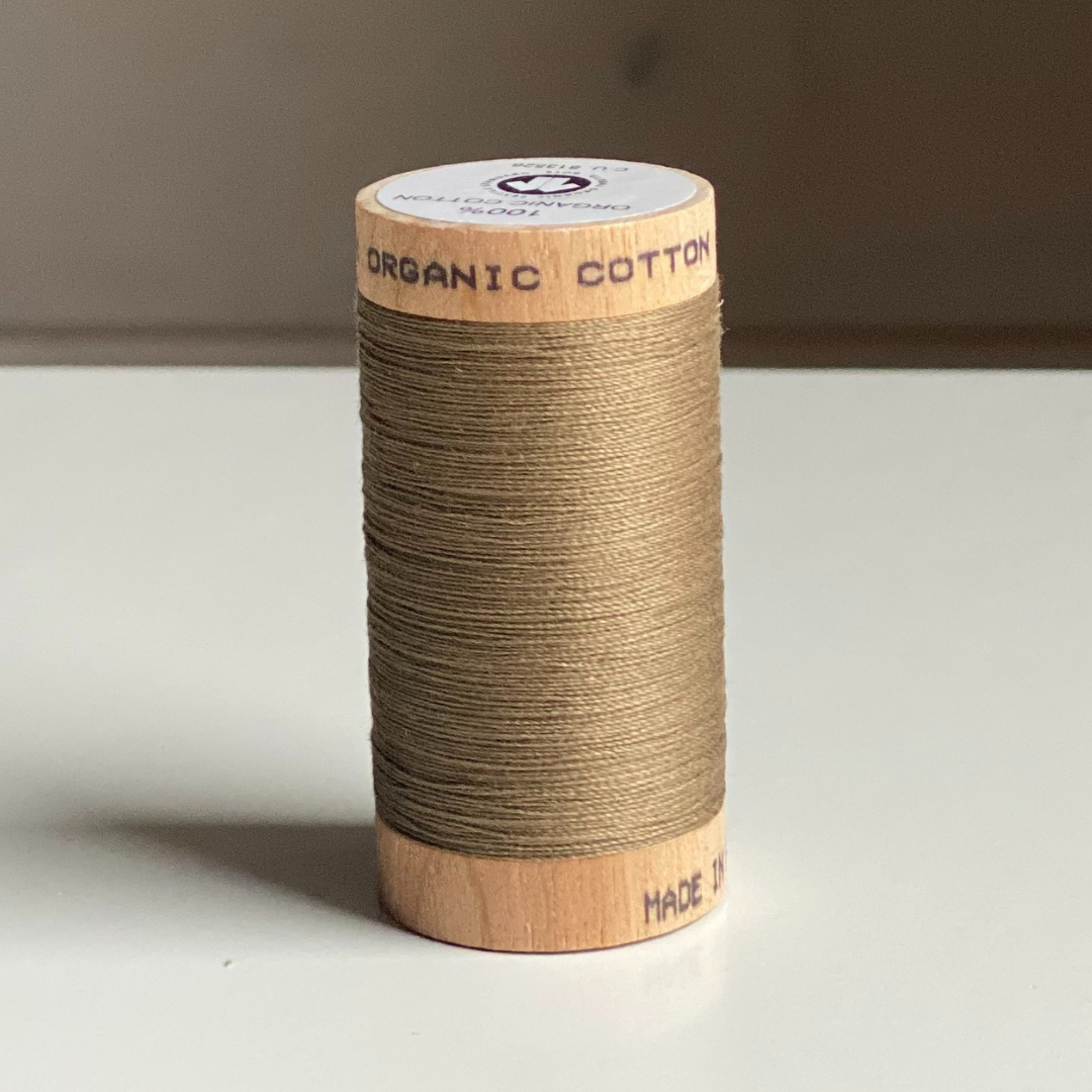 Organic Cotton Thread - Khaki – Fabric Romance